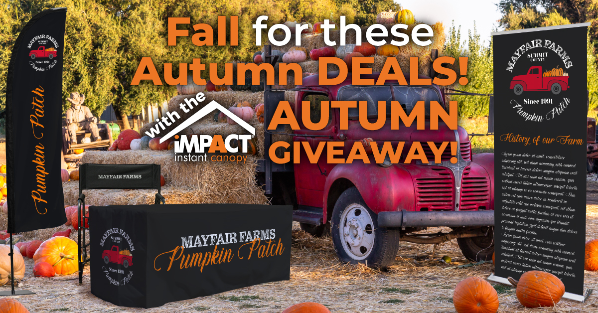 Impact Canopy Fall into Autumn Savings Giveaway